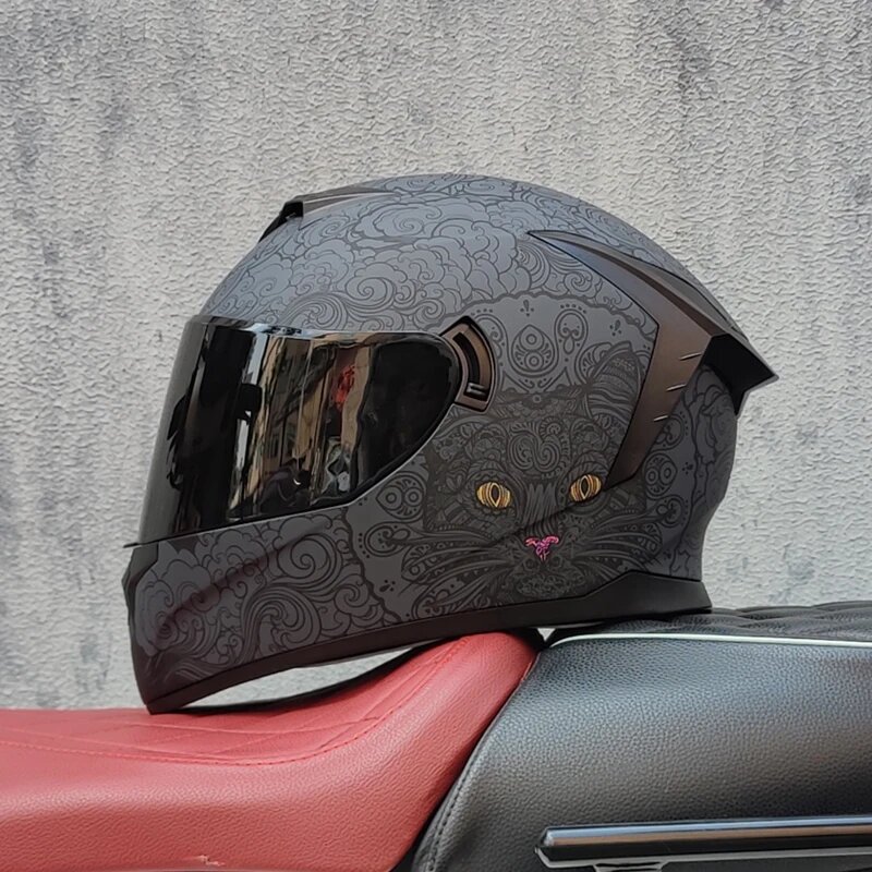 Мотоциклетные полнолицевые шлемы LVS, мотогоночный шлем, защитный шлем для взрослых, М, 3