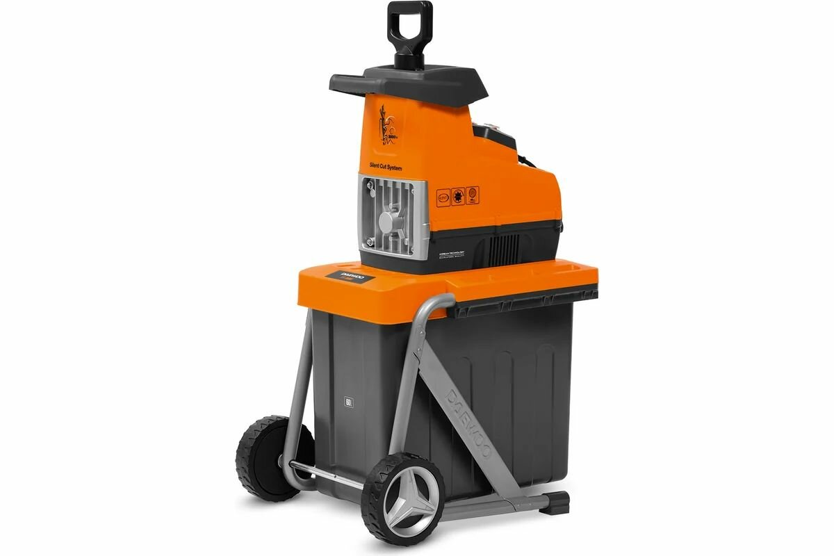 Измельчитель садовый DAEWOO Power Products DSR 3000E, электрический, 3 кВт, 60 л