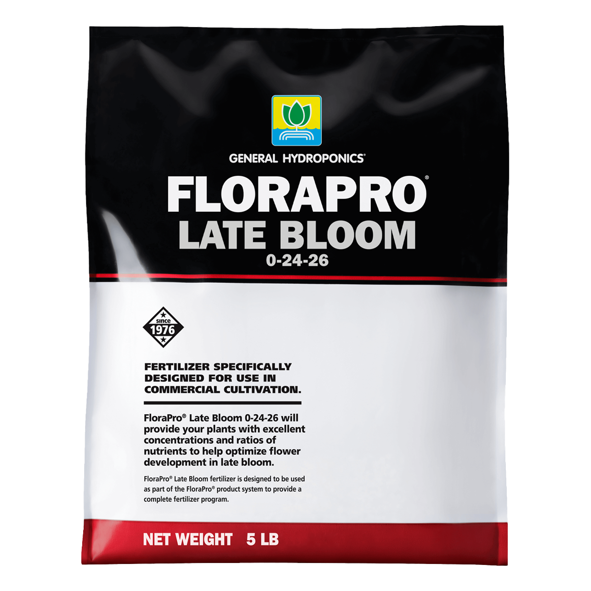 Удобрение для позднего цветения / FloraPro Late Bloom, 2.2 кг / General Hydroponics