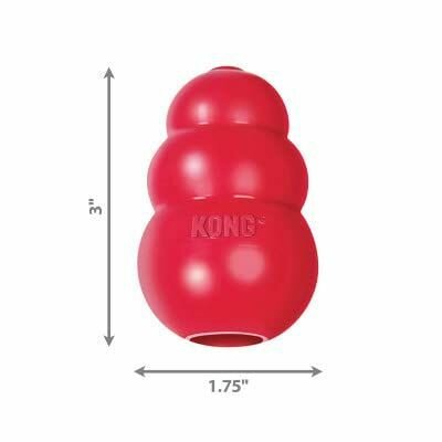 KONG Classic Прочная Игрушка для Собак, Красная S (до 9 кг)