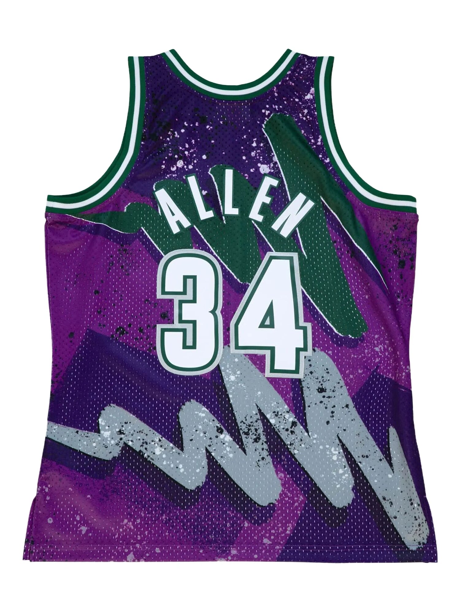 Кроп-топ Mitchell & Ness Ray Allen NBA Milwaukee Bucks 2000 Hyper Hoops Swingman, размер S, фиолетовый — фото 1