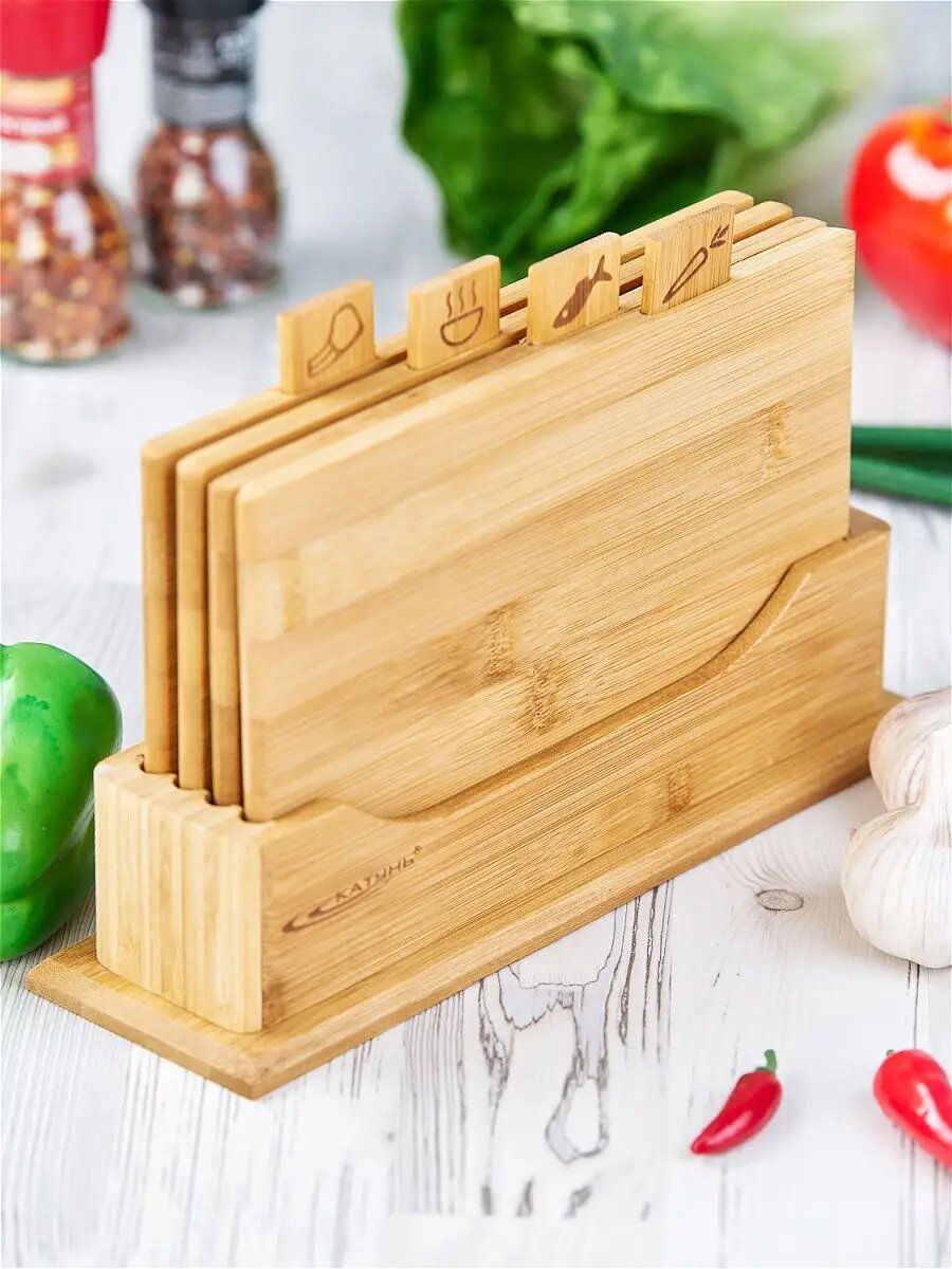 Набор разделочных досок 265х80х170 мм, бамбук