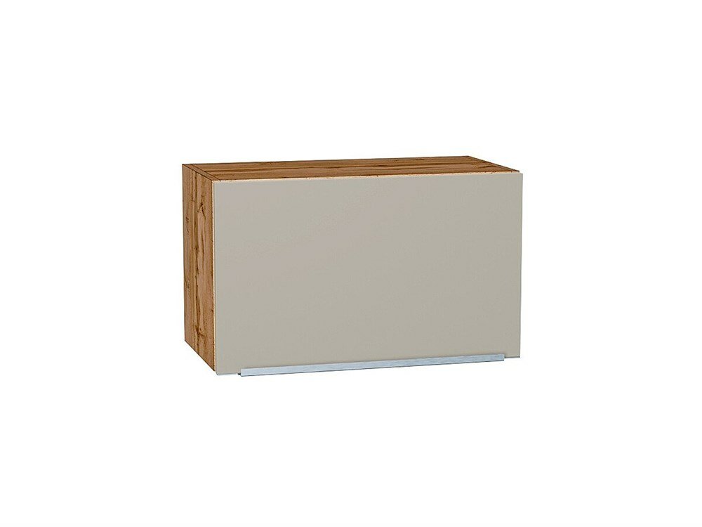 VVT Шкаф верхний горизонтальный Фьюжн Дуб Вотан, Silky Grey, 360, 600 В*Ш*Г 358*600*320, фасад МДФ Silky Grey, корпус Дуб Вотан Silky Grey