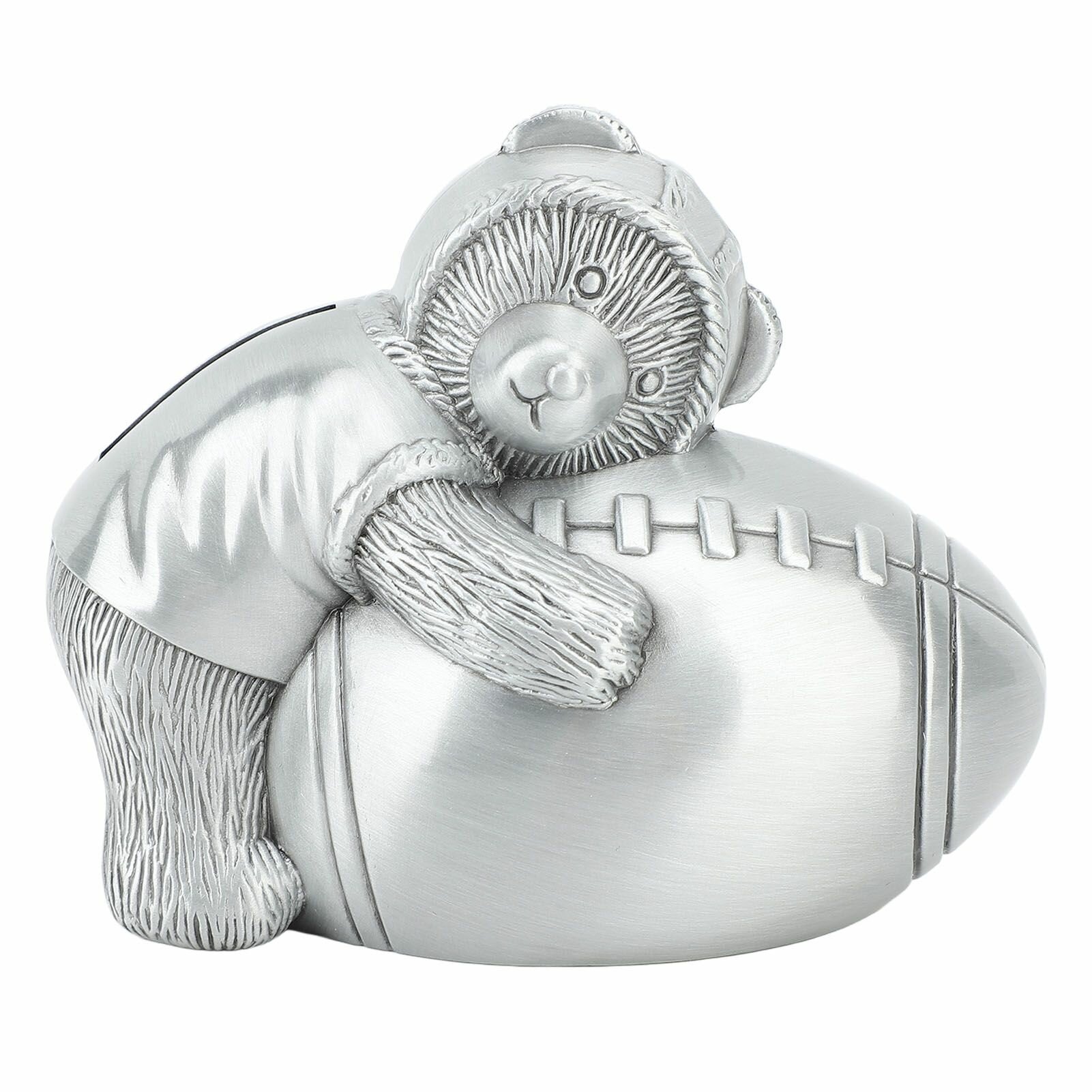 Маленький медвежонок с футбольной копилкой, мультяшная персонализированная винтажная копилка с медвежьим мячом