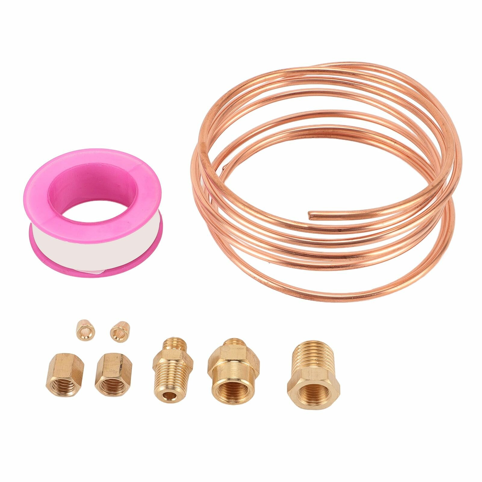 Комплект манометров для измерения давления масла из латуни 1/8" и 1/4" NPT, точное измерение с помощью латунной трубки диаметром 1/4"