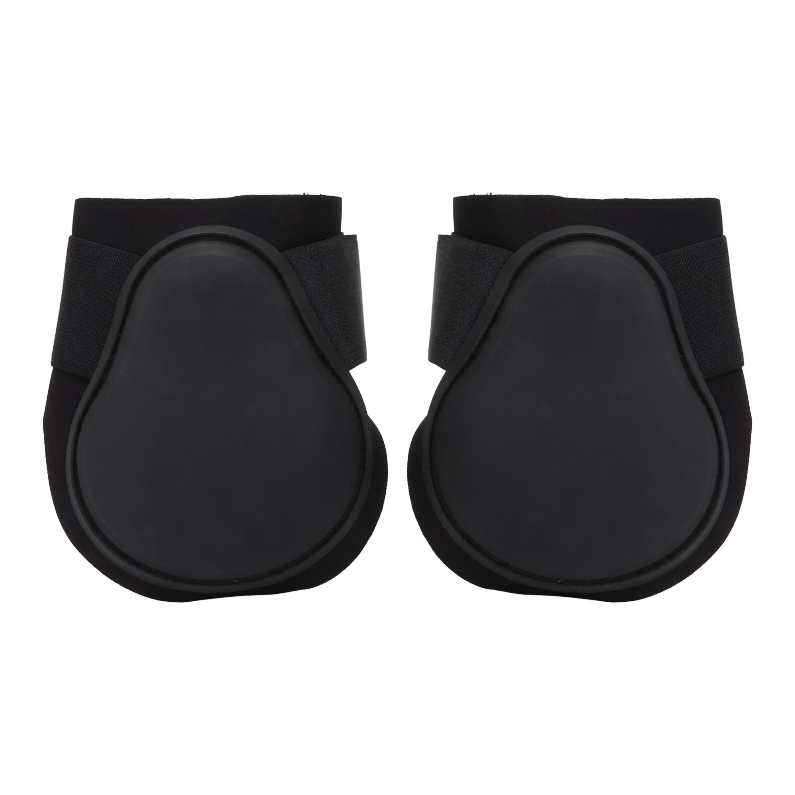 1 пара сапог для лошадей, неопреновые сапоги для задних ног из полиуретана для скоростных видов спорта, черные сапоги для задних ног, размер L