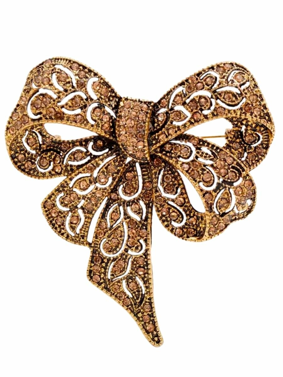 Брошь, стразы