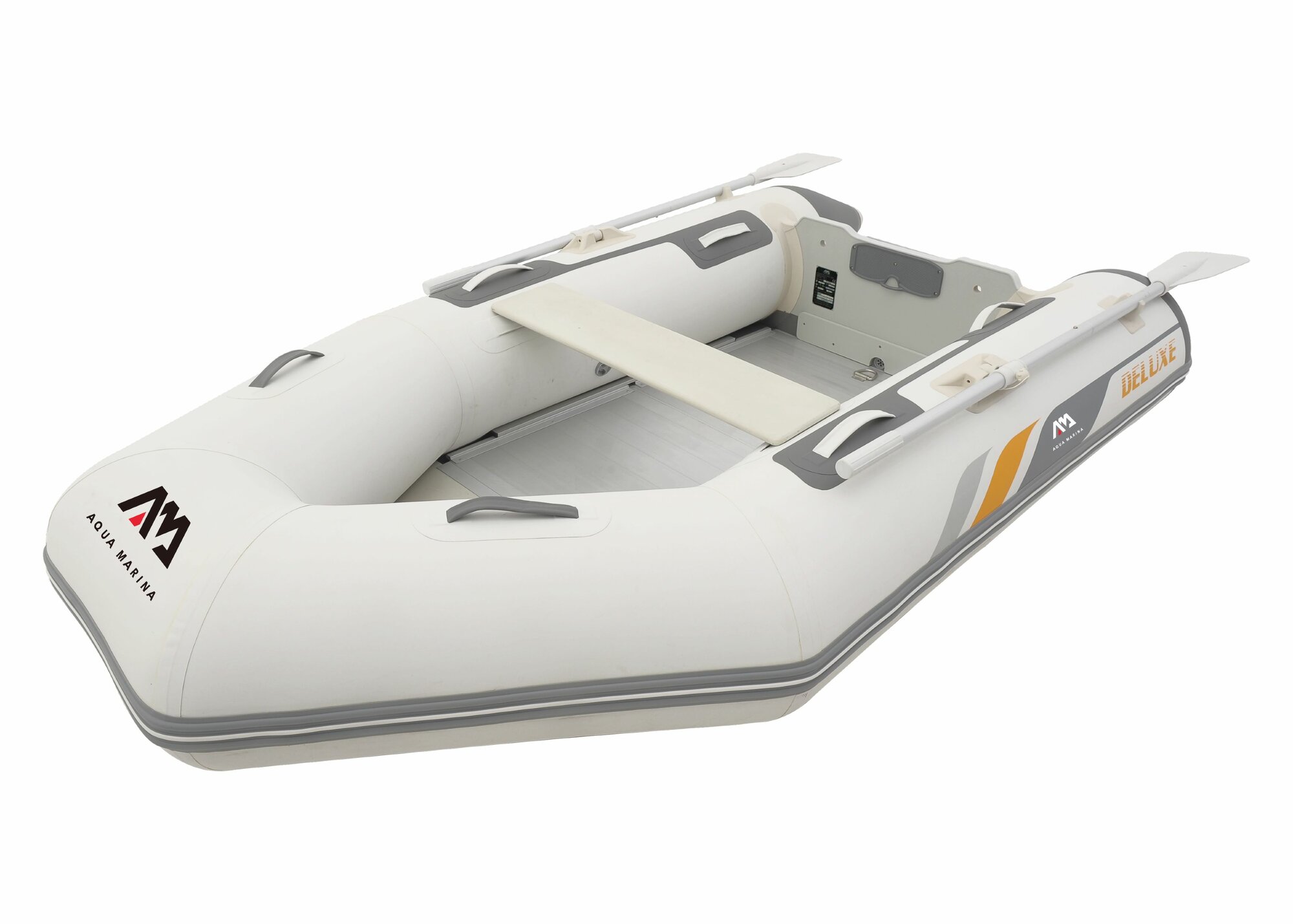 Надувная лодка Aqua Marina A-DELUXE Voyager 359*176 см 12'x5'9" / Алюминиевая палуба / Лодка для рыбалки и отдыха на воде