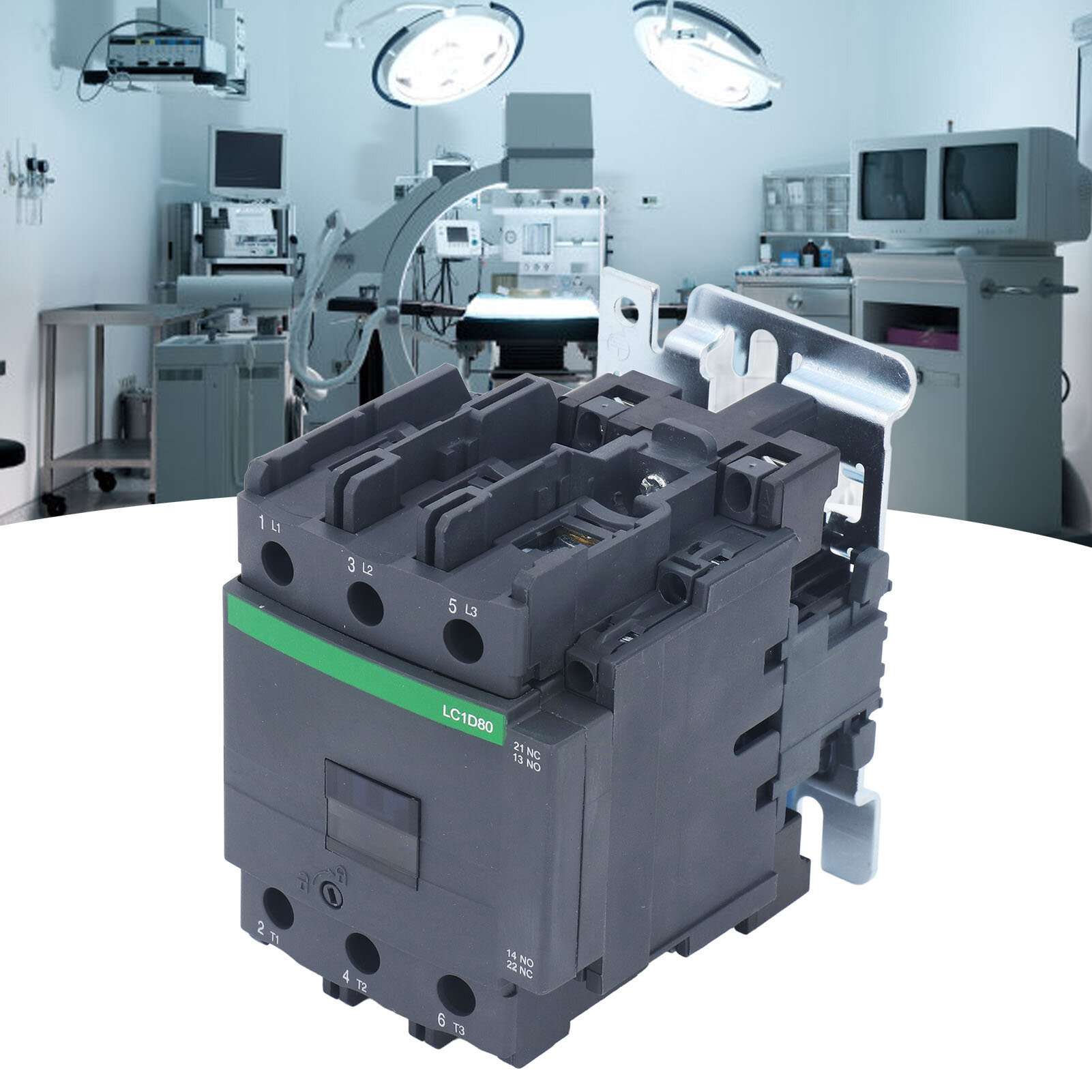 Контактор переменного тока, высокочувствительный, термостойкий, сверхмощный, 1НО, 1НЗ, высоковольтный силовой контактор, 80А, 380 В, 220 В переменного тока, напряжение катушки