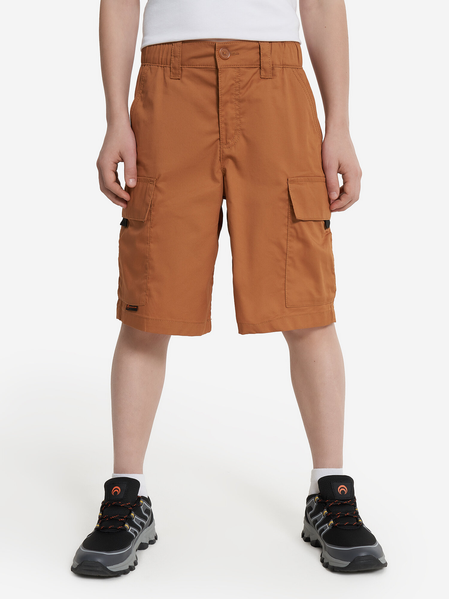 Шорты OUTVENTURE Travel Boys' Shorts, размер 140-146, коричневый — фото 1
