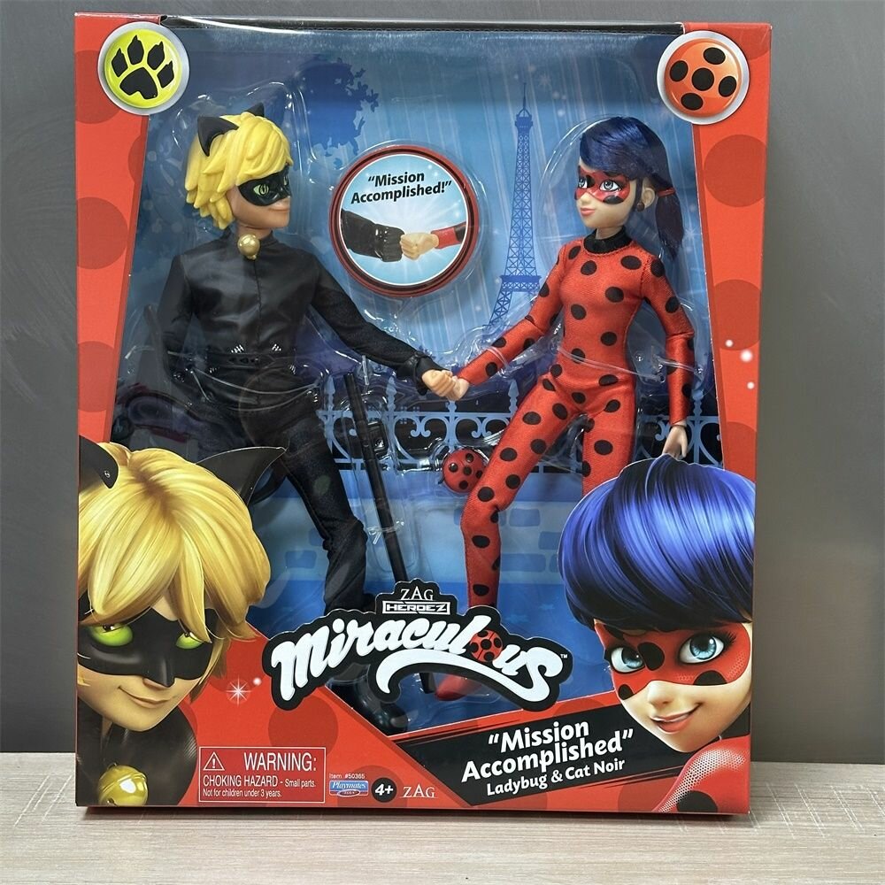 Игровой набор "Леди Баг и Супер-кот" из двух кукол 27 см , Miraculous , 50365