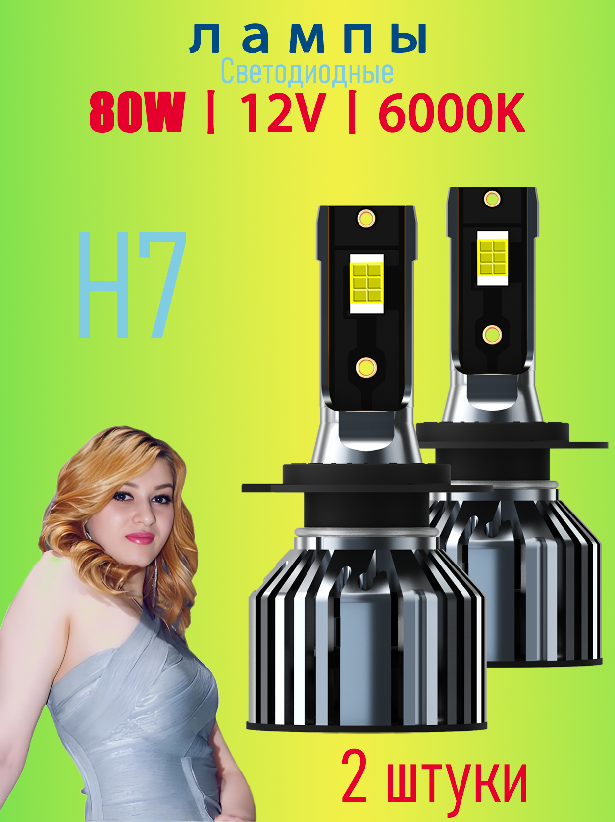 Для KIA Optima (2011 - 2013) Светодиодные лампы H7, диодные лампы H7 LED