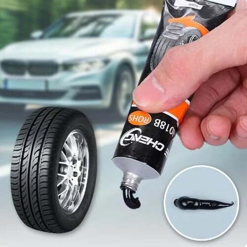 Водонепроницаемый и термостойкий клей для ремонта шин, ремонта проколов внутренней камеры шин для автомобиля или велосипеда