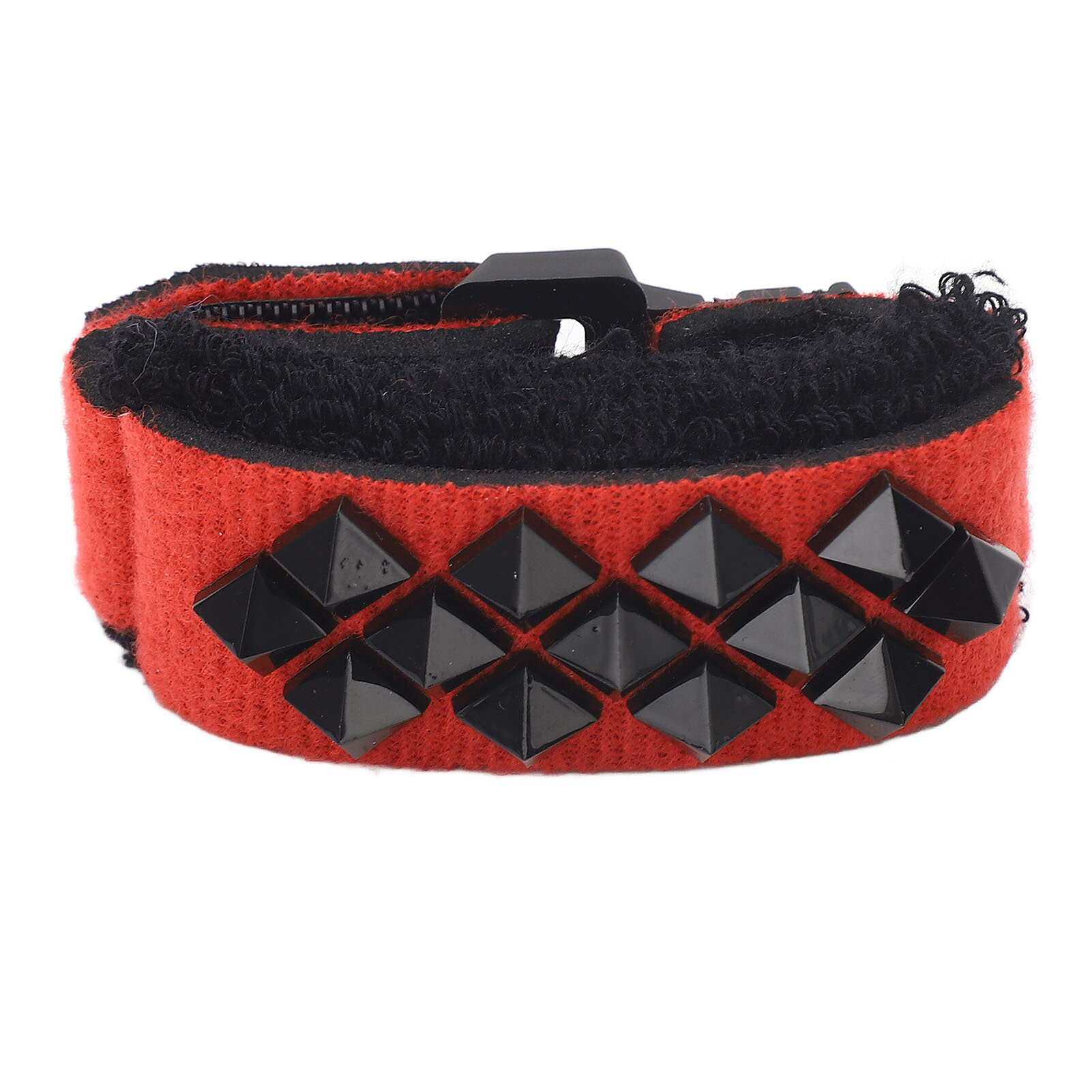 Ремень для гитарного демпфера, глушитель для гитарных струн, накладка грифа с квадратными заклёпками, аксессуар для струнных инструментов, красный, короткий, 7x0,9x1,2 дюйма