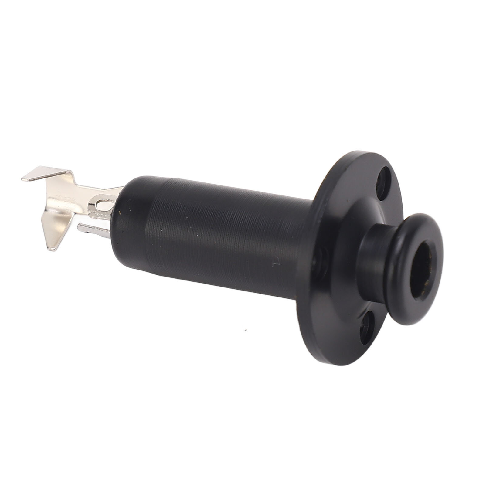 6,35 мм выходное гнездо для гитары, металлическая конструкция, гнездо для звукоснимателя, для акустических электрогитар, черный