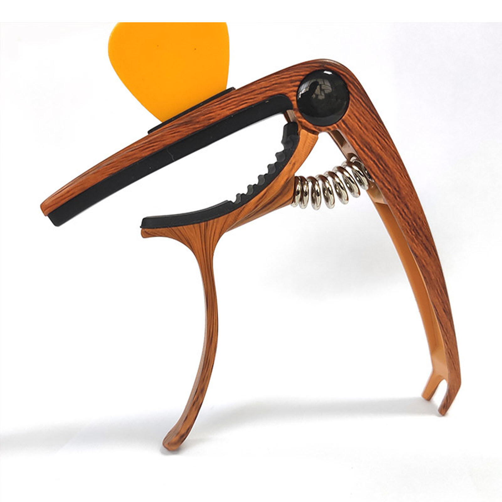 Быстросъемный каподастр для гитары с креплением для медиатора и слотом для медиатора, подходит для укулеле и банджо.