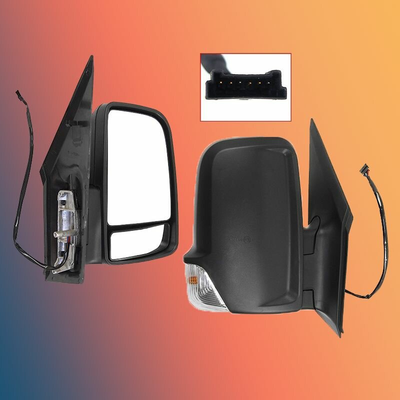 Зеркало правое для Мерседес Спринтер 2006-2013, Mercedes Sprinter 906 зеркало правое MDS2-940-1, oem 2E2857502C