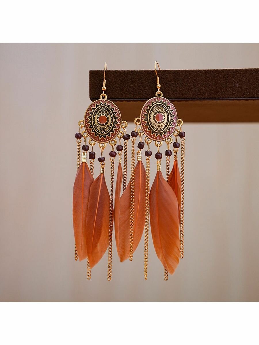 Серьги, дерево