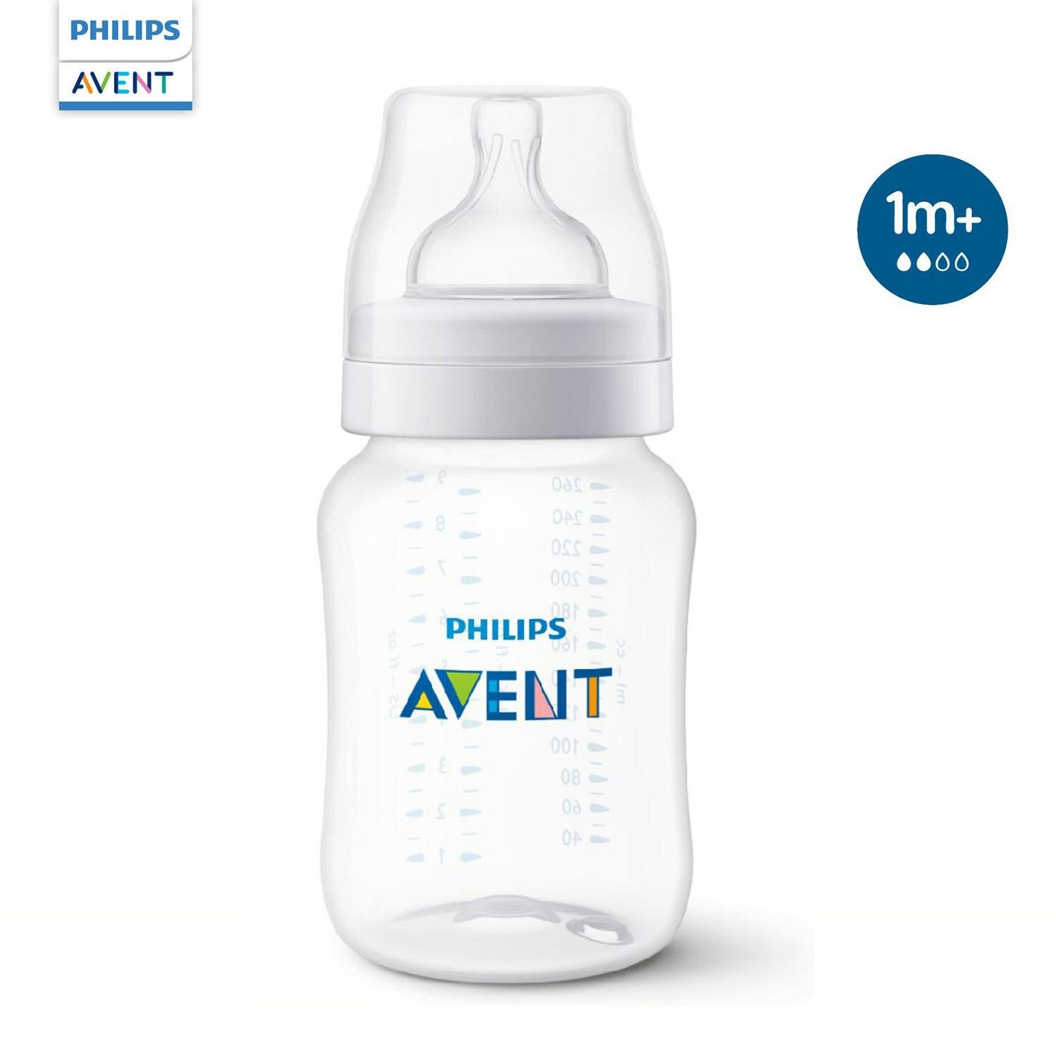 Бутылочка для кормления Philips Avent "Anti-colic", с 1 месяца, 260 мл