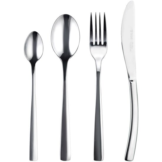 Набор столовых приборов Taller Бакли 24 предмета, на 6 персон, нерж. сталь (TR-21631)