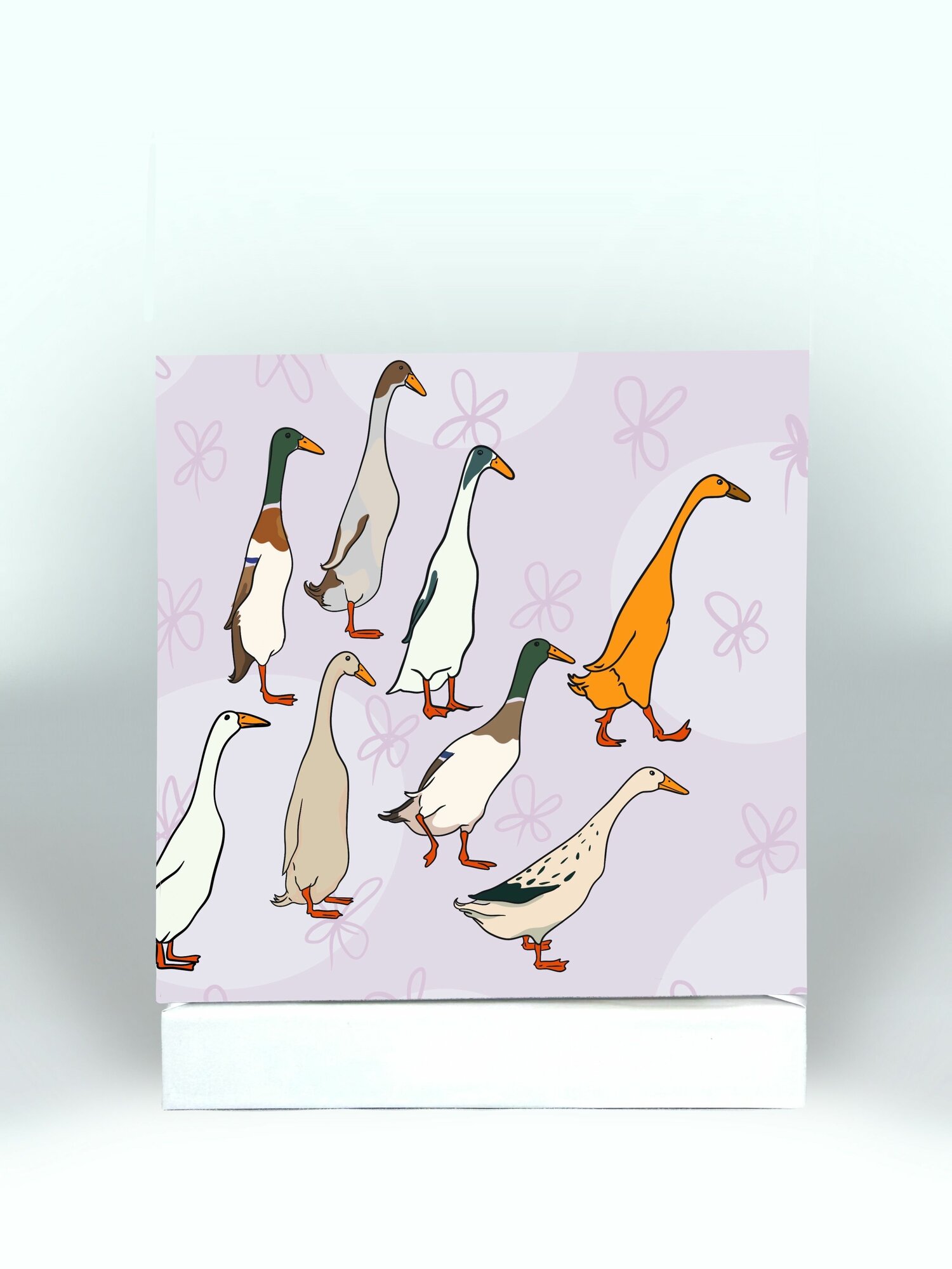 Открытка с уточками