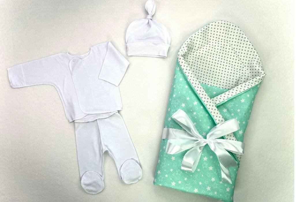 Комплект на выписку "ЛМ-4425", 5 предметов, для новорожденных, от 0 до 6 месяцев