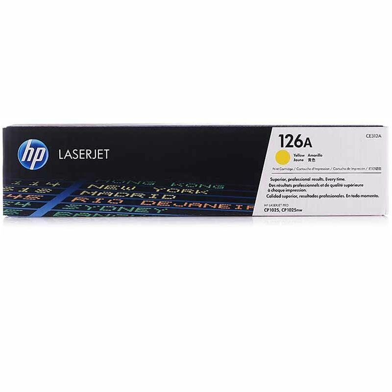 Картридж, HP CE312A 126A, желтый