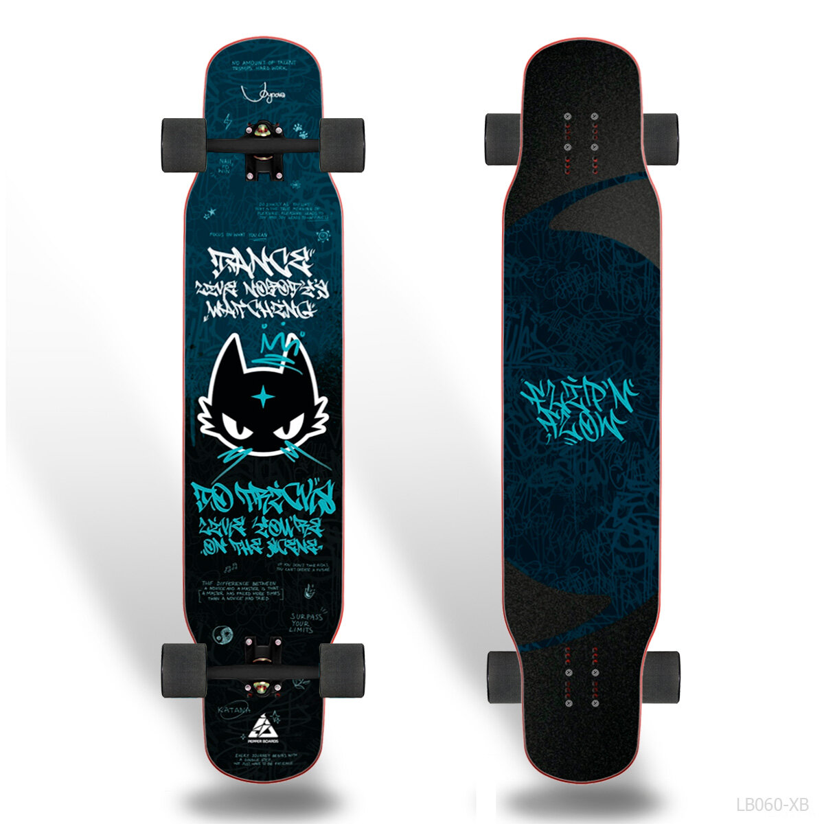 Лонгборд комплект PepperBoards Katana Blue 46'/117см dancing/freestyle усиленный