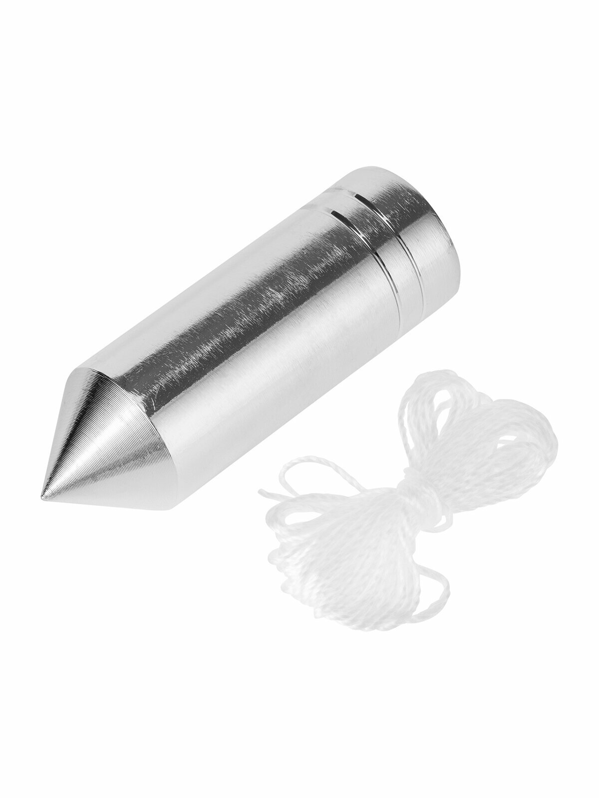 Отвес цилиндрический Matrix, 600 г, из стали, шнур 5 м 84893