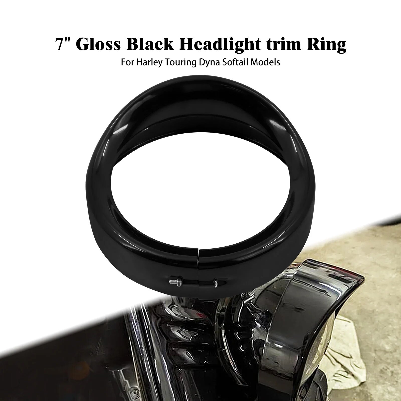 Мотоциклетная 7-дюймовая накладка на фару, козырек в стиле Headlight trim Ring3