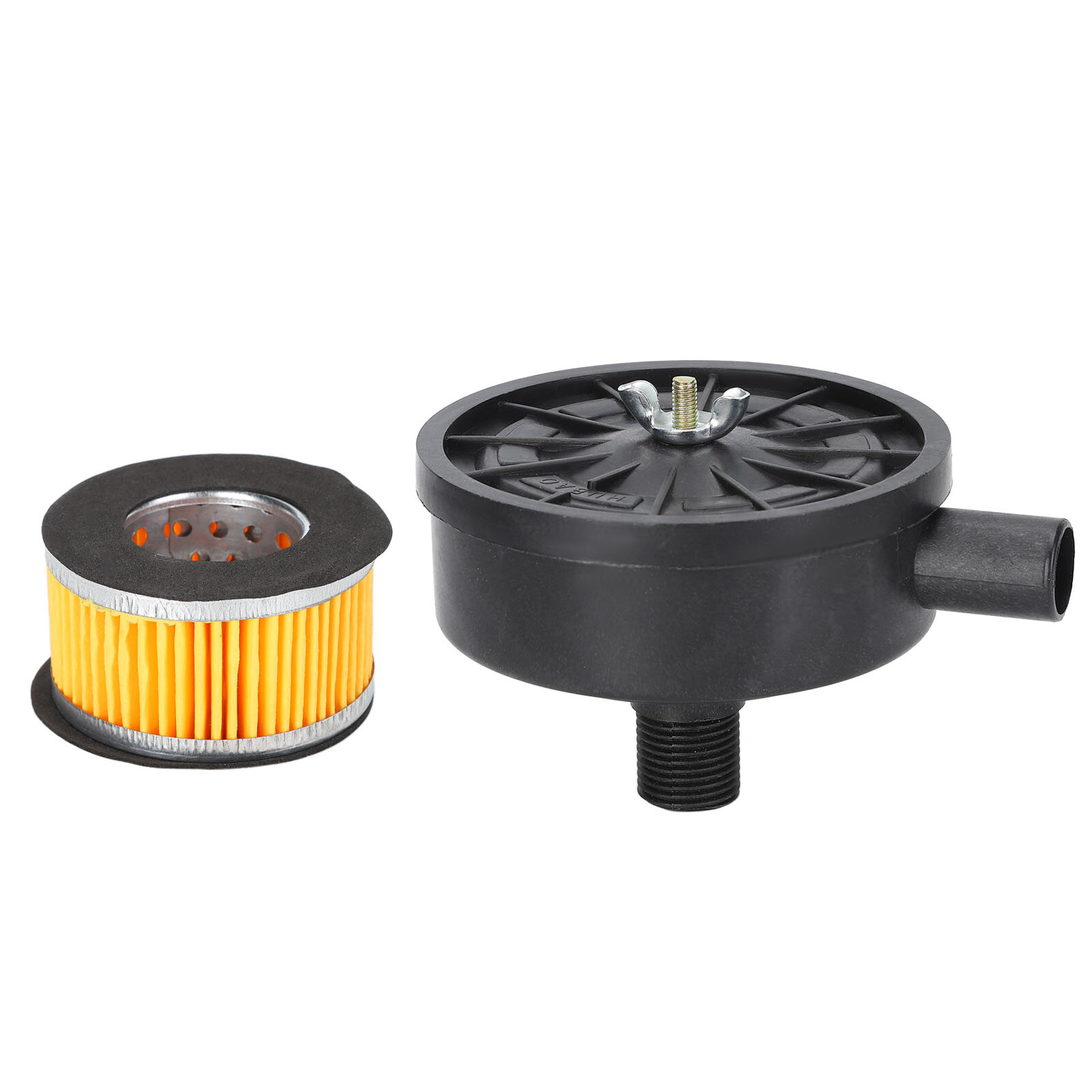 Глушитель Воздушного Компрессора Фильтр Черный Глушитель Шума для Воздуходувок Котлов Выхлопные отверстия Пластиковые