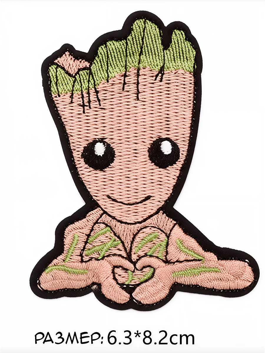 Нашивка термоаппликация Грут Стражи Галактики Марвел