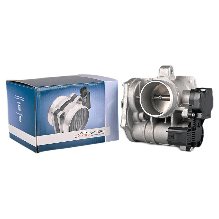 Заслонка дроссельная ВАЗ 21116 (до 2016г) CARTRONIC (21116/11186 1.6 8кл, 1118, 2170, 2190) (артикул CRTR0117909)