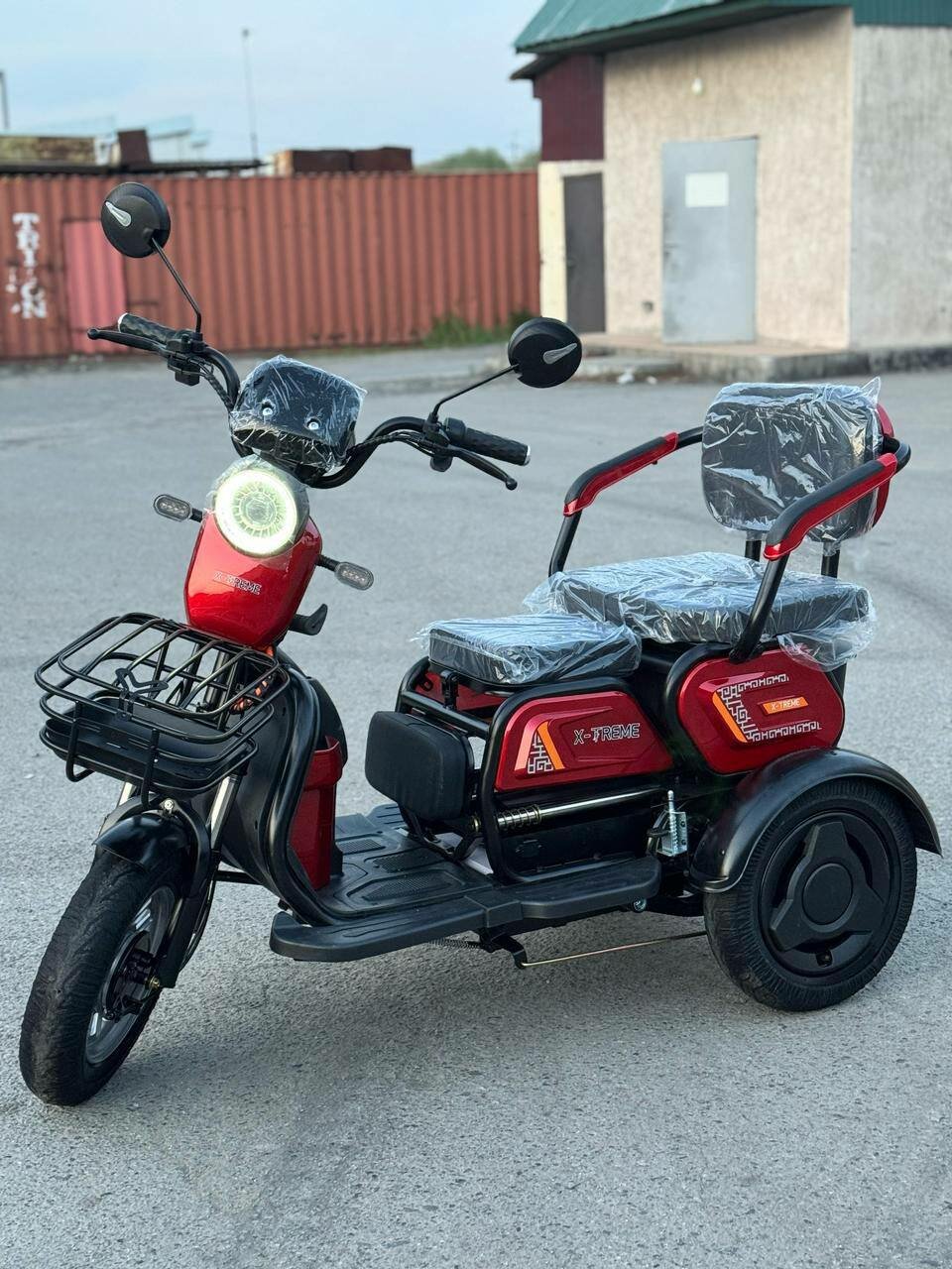 Электро скутер трехколесный 800W R10 (16) 48/20A Для Взрослых и престарелых