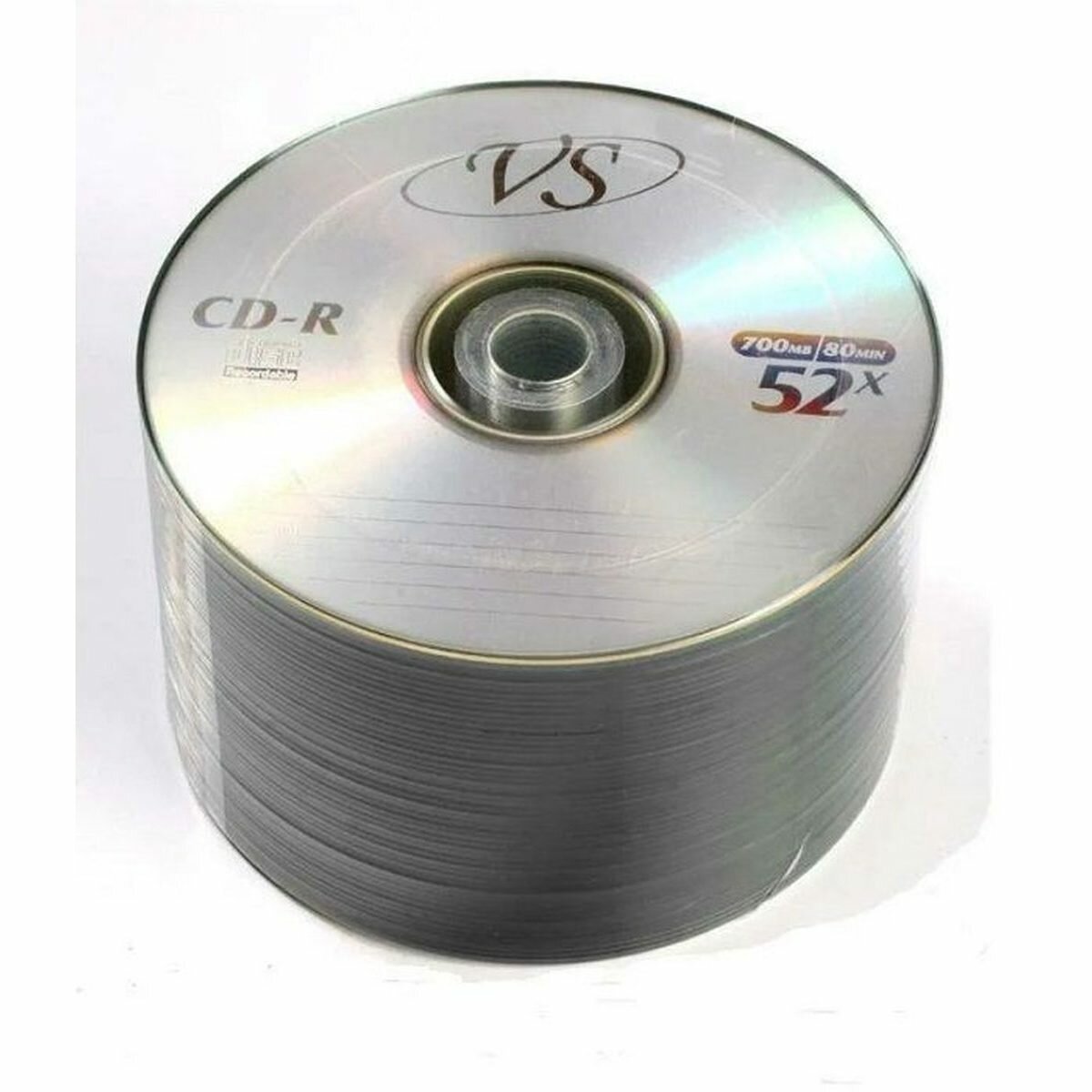 Оптический диск CD-R VS 700Mb, 52x, bulk, 50шт. (VSCDRB5003)