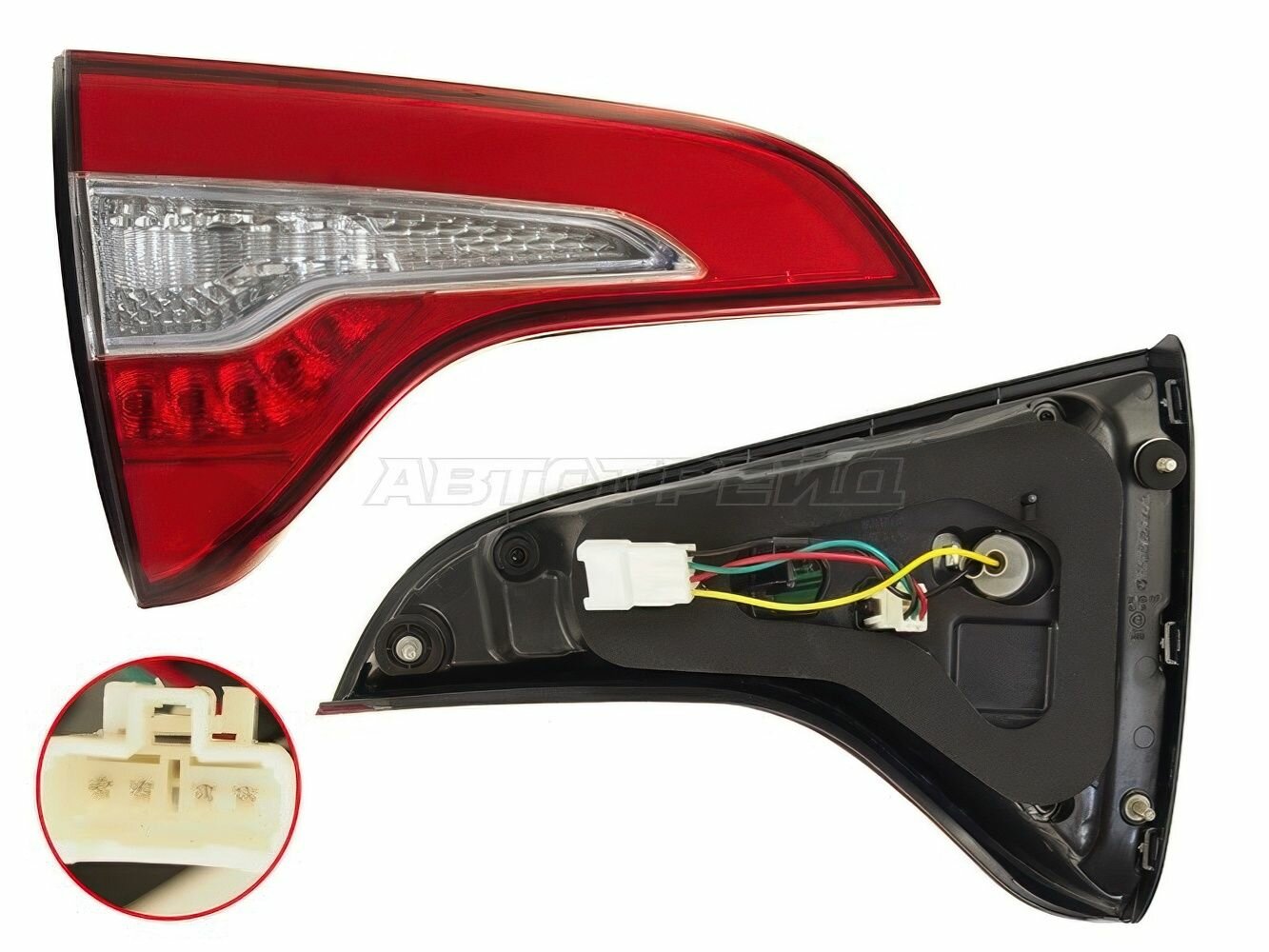 Фонарь в крышку багажника левый, LED для КИА Соренто арт ST2231319L SAT