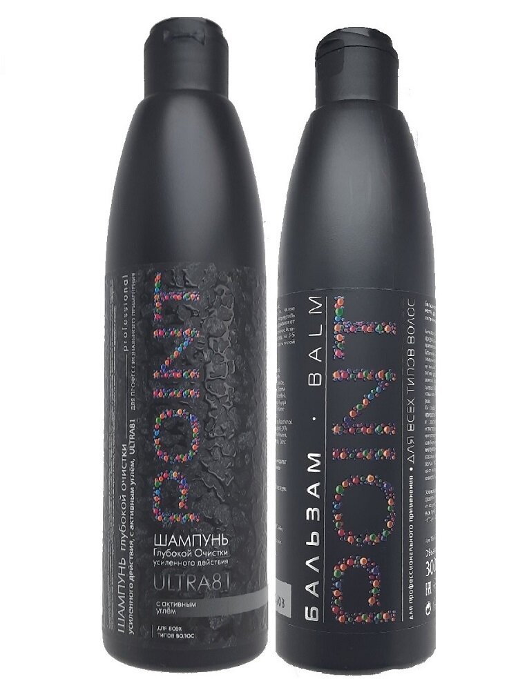 POINT. Набор Шампунь Глубокой очистки ULTRA81, 300 мл + Бальзам для всех типов волос, 300 мл