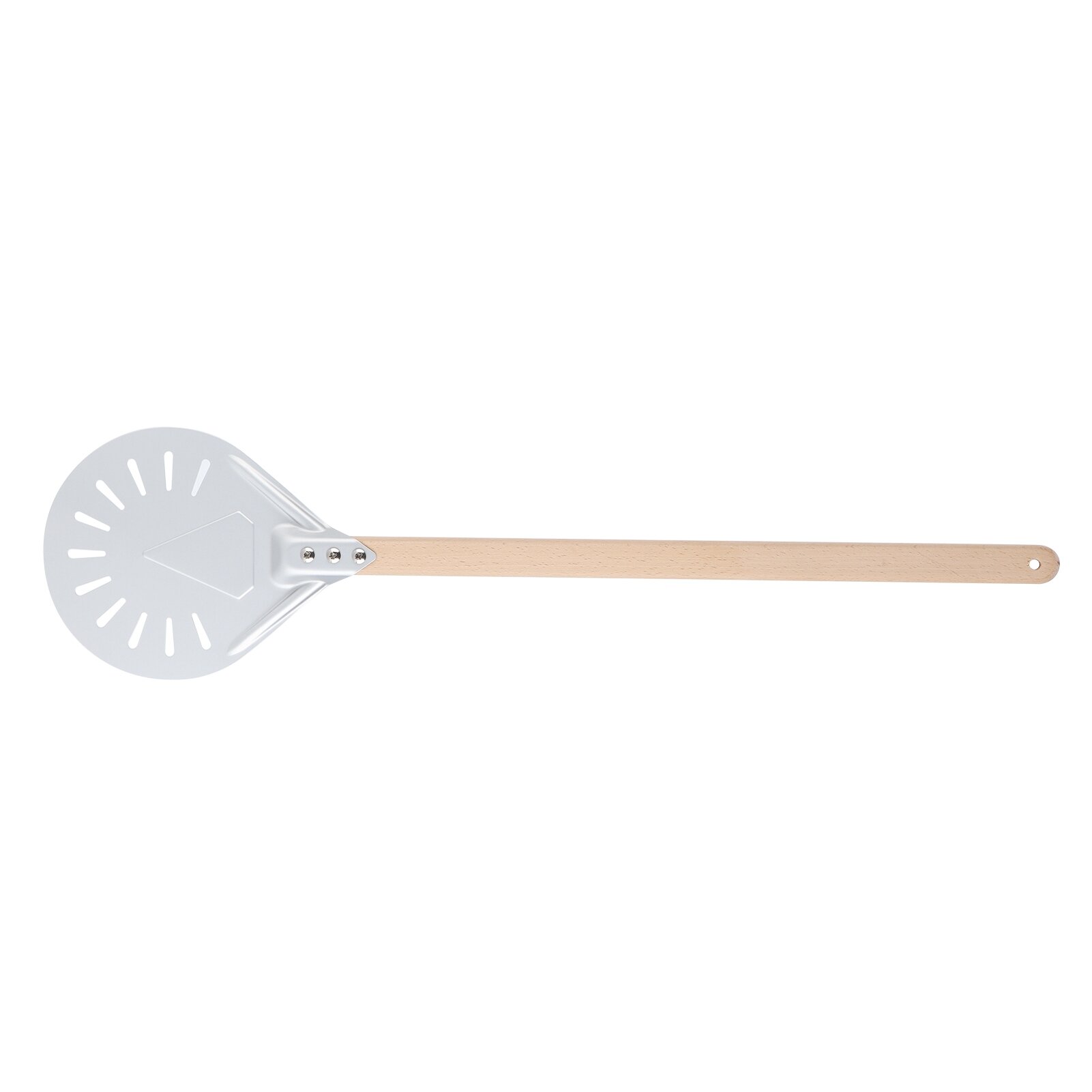 Лопата для пиццы со съемной деревянной ручкой 60 см, нескользящая круглая лопатка для пиццы, кухонная утварь (8 дюймов)