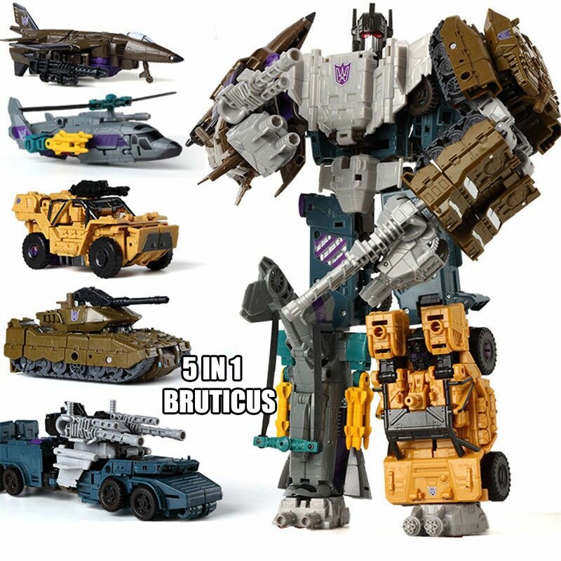 Робот-трансформер "HXZ Defensor Bruticus Superion Devastator IDW 5 в 1", игровой набор