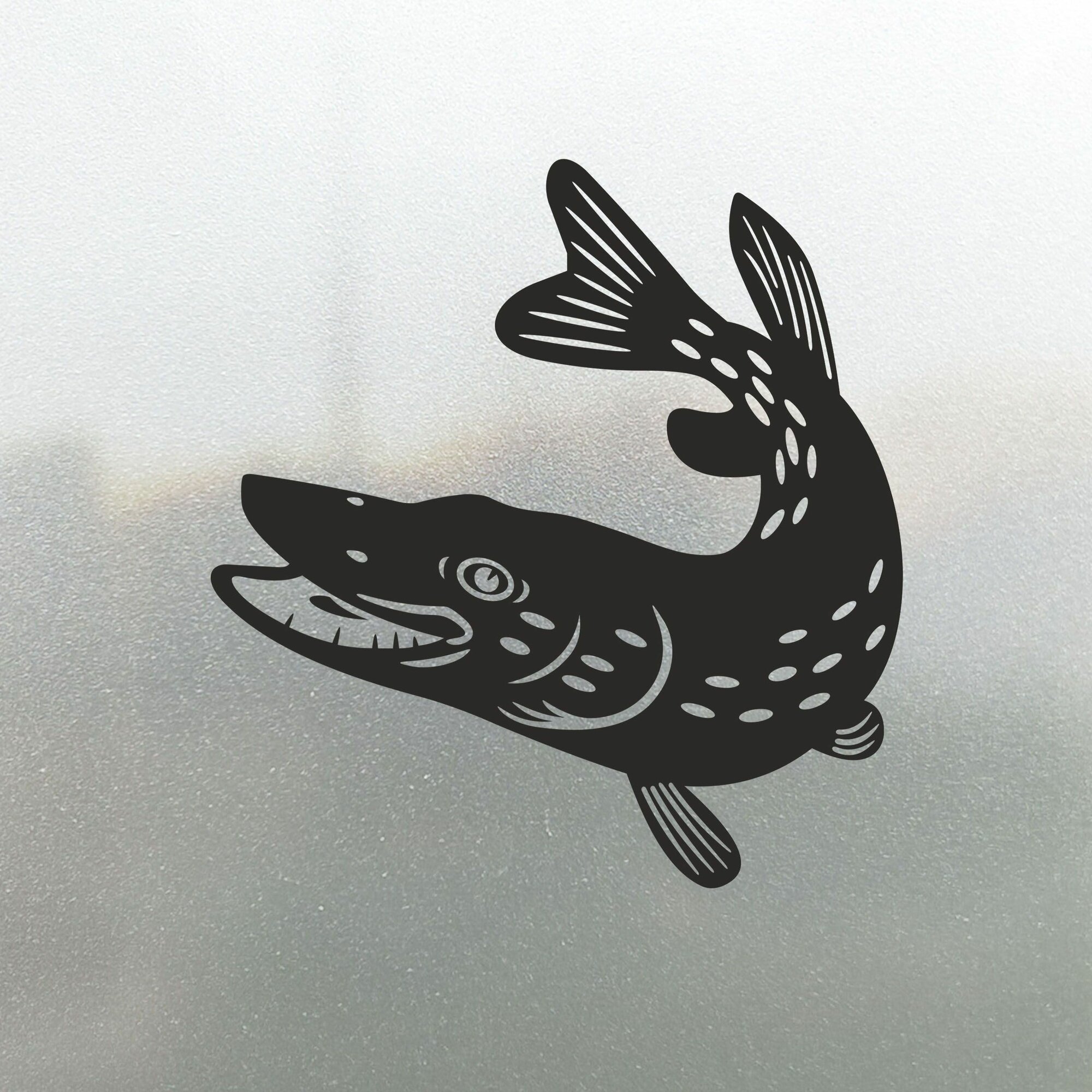 Наклейка на авто Рыбалка 20x20