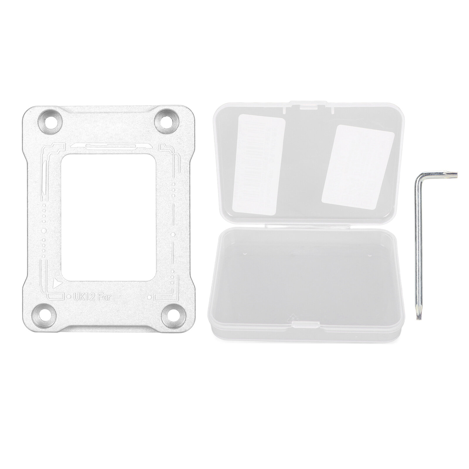 Антигибающий крепеж BCF LGA1700 для Intel 12-13 поколений, прижимная пластина, серебристый