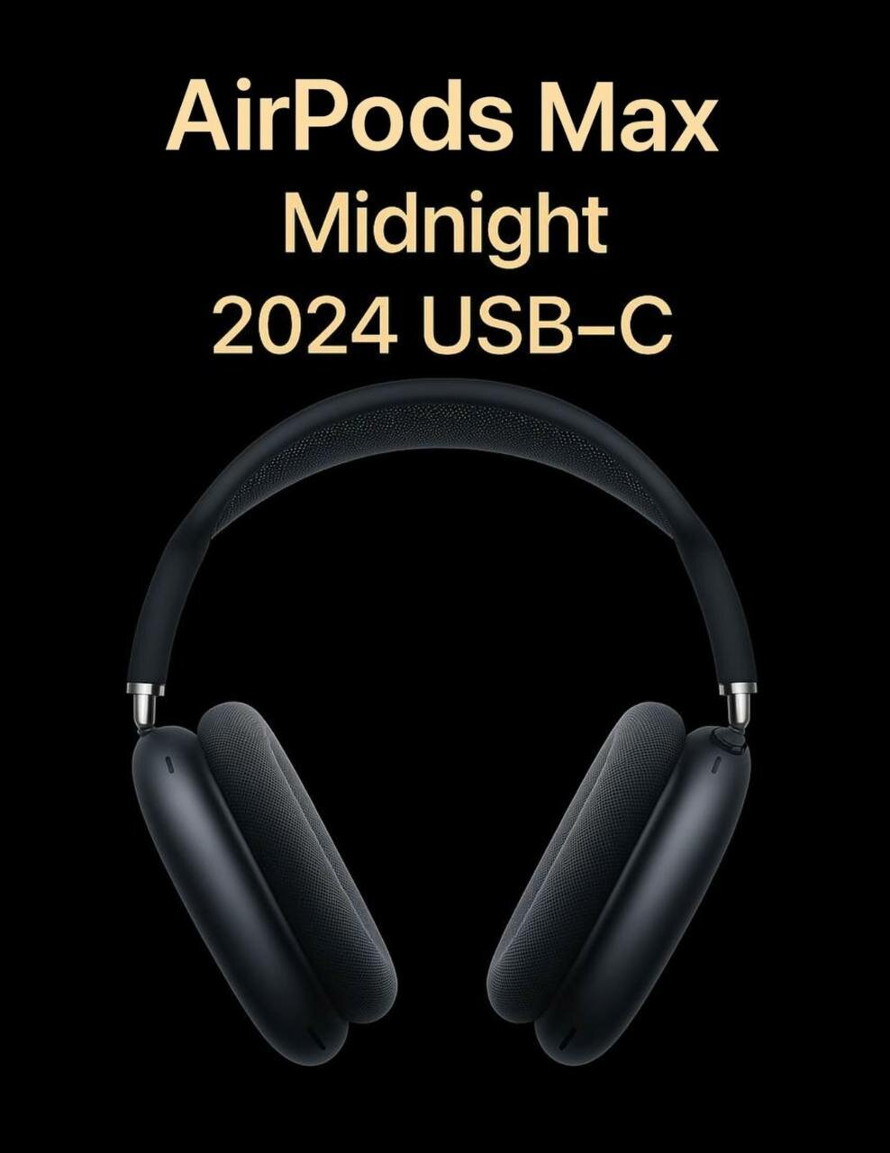 Наушники AirPods Max (2024), USB-C, цвет Midnight, для Apple