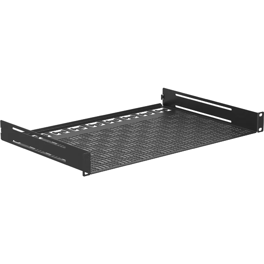 Caymon IS120/B Полка перфорированная для рэкового шкафа 19'. Монтажная высота 1U. Полезная глубина 300 мм.