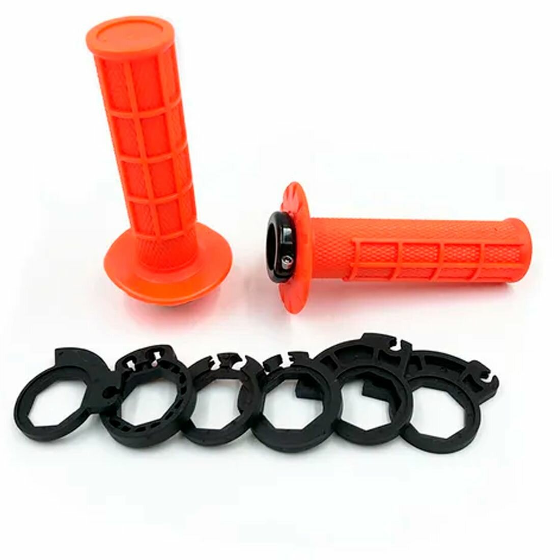 Грипсы MOTO Racing на руль мотоцикла, LOCK-ON, 22 мм, оранжевые.