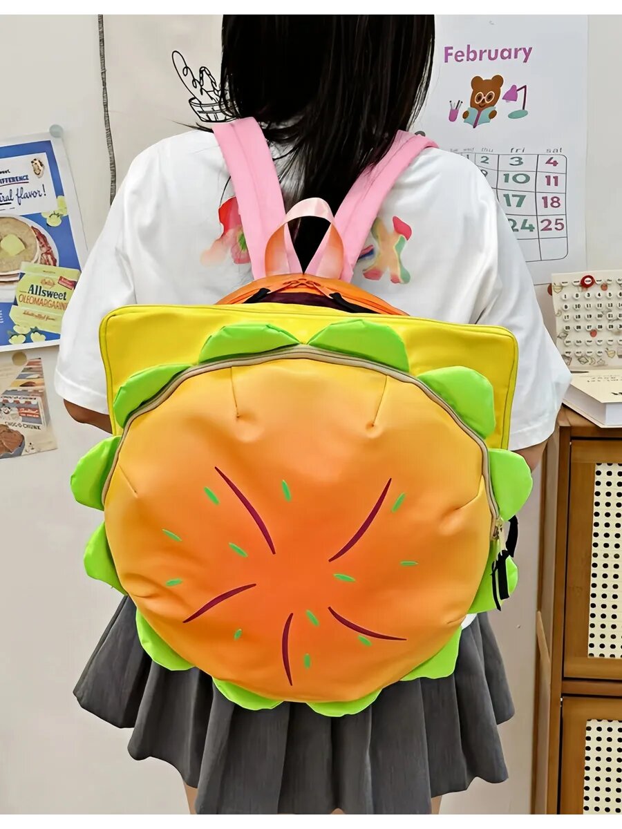 Милый мультяшный рюкзак в форме бургера