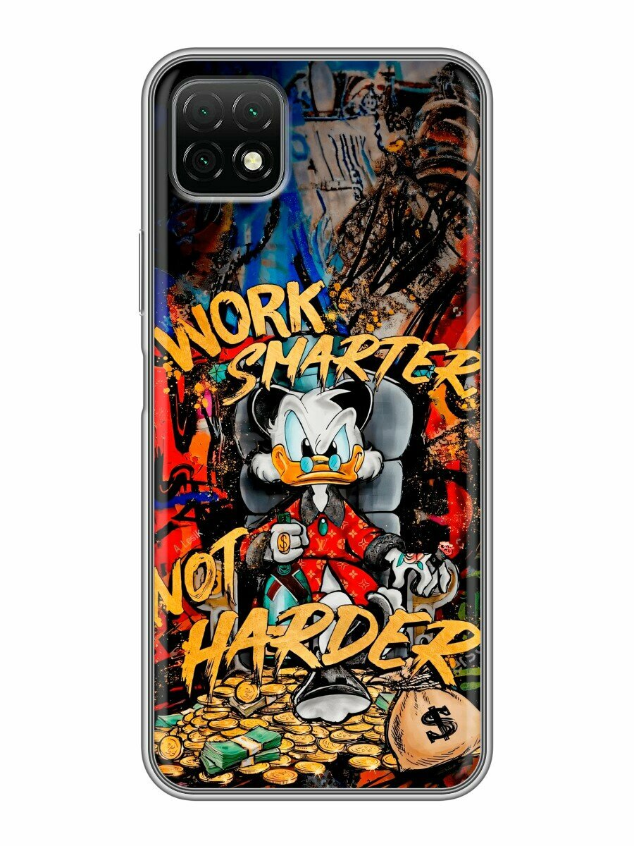 Чехол для Wiko T3 с принтом Дональд Дак Деньги (Вико Т3)