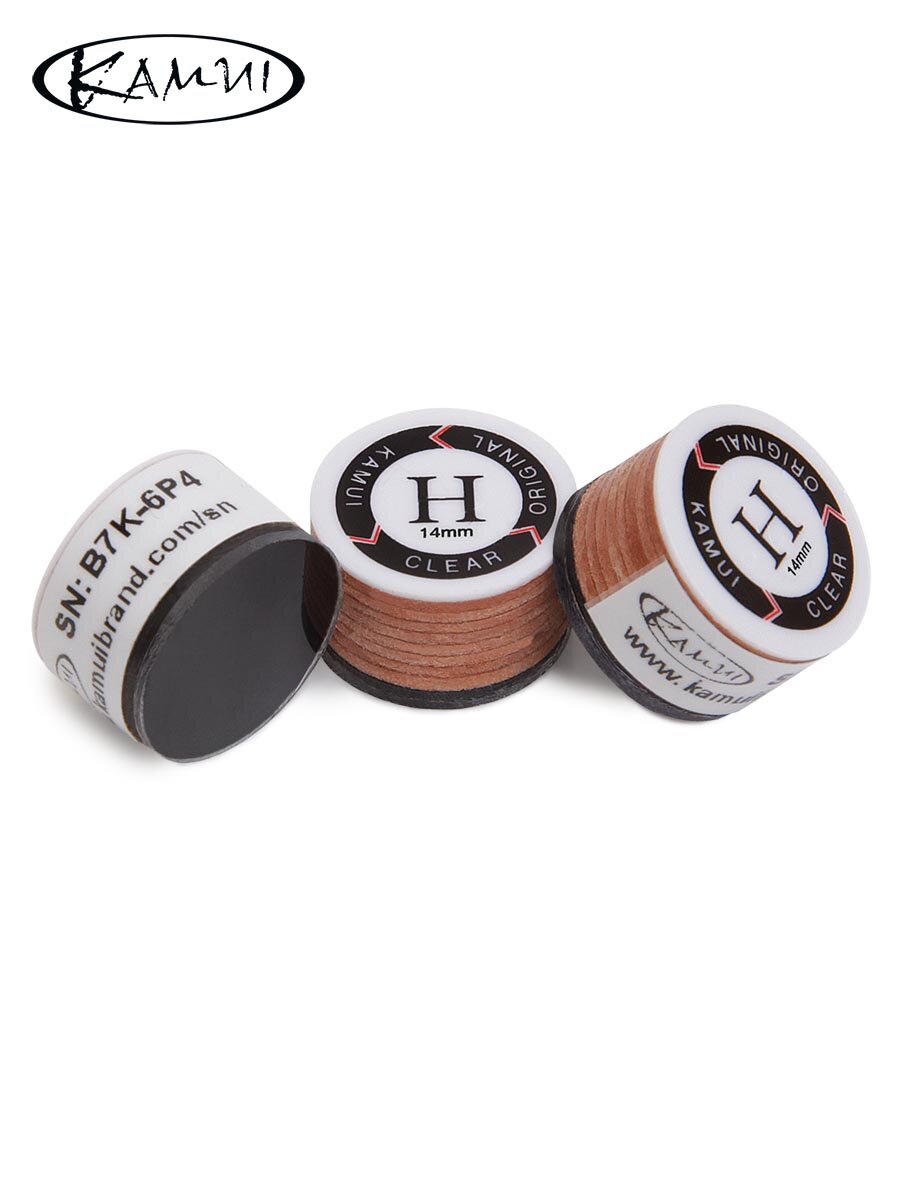 Наклейка для кия Kamui Clear Original 14 мм Hard, многослойная, 1 шт.