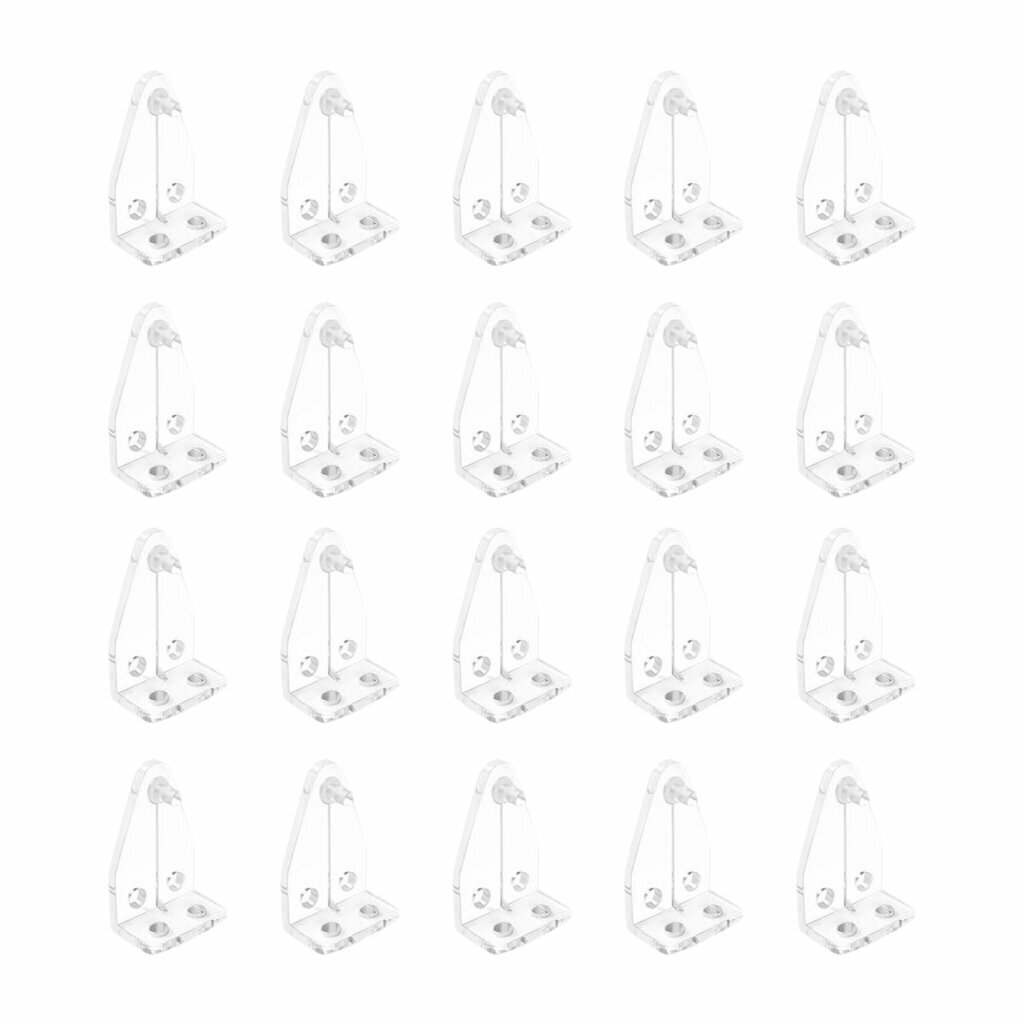 Упаковка из 20 Жалюзи Нижние Направляющие Держатели Крючки для надежной регулировки Жалюзи Сверхпрочные Пластиковые Установочные Крючки