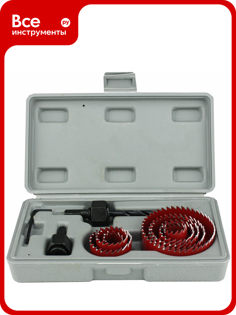 Набор коронок по дереву 19-67 мм (11 предметов) усиленный Diamond Industrial DIDKOLSET196711