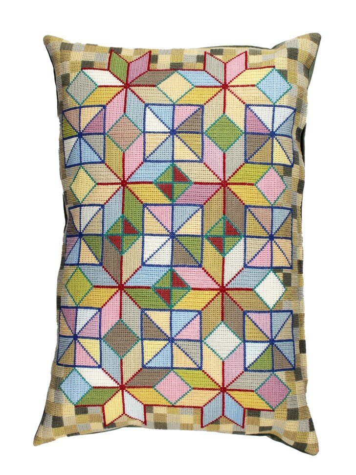 Набор для вышивания Haandarbejdets Fremme #20-7171 Подушка "Узоры", Счетный крест, 43 х 30 см